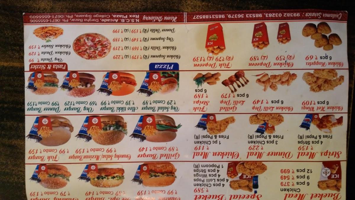 Menu at Indian Chicken Express, Cuttack, College Rd