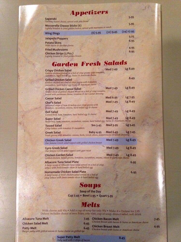 Menu at Marko's Cozy Diner restaurant, Redford Charter Township