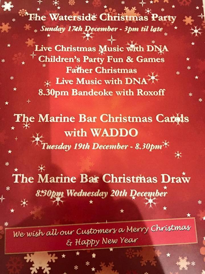 Menu at Marine Bar, Hunstanton