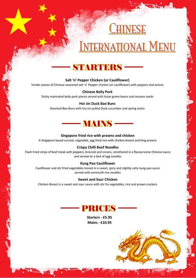 Menu at The Copper Mine pub & bar, Crook
