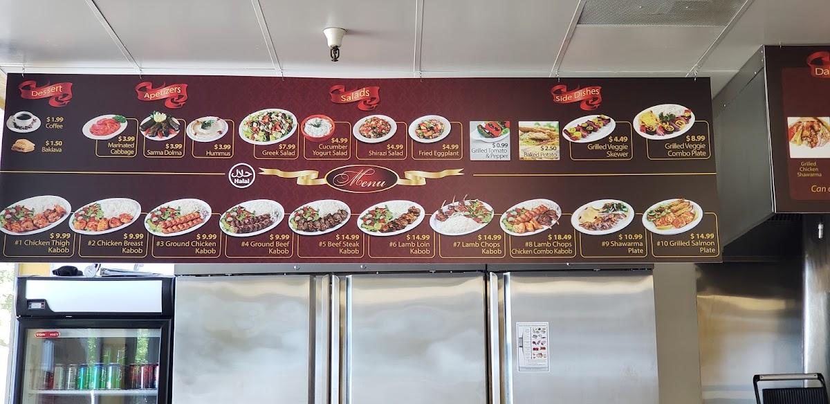 Menu at Yummy Kabob BBQ, Rancho Cordova