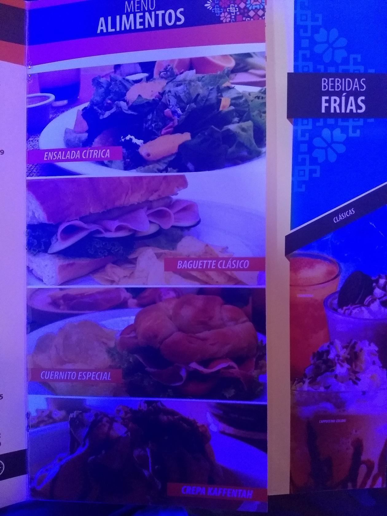Menu at Cafe Colibri, Aguascalientes, Plaza Espacio local l-04 Colonia