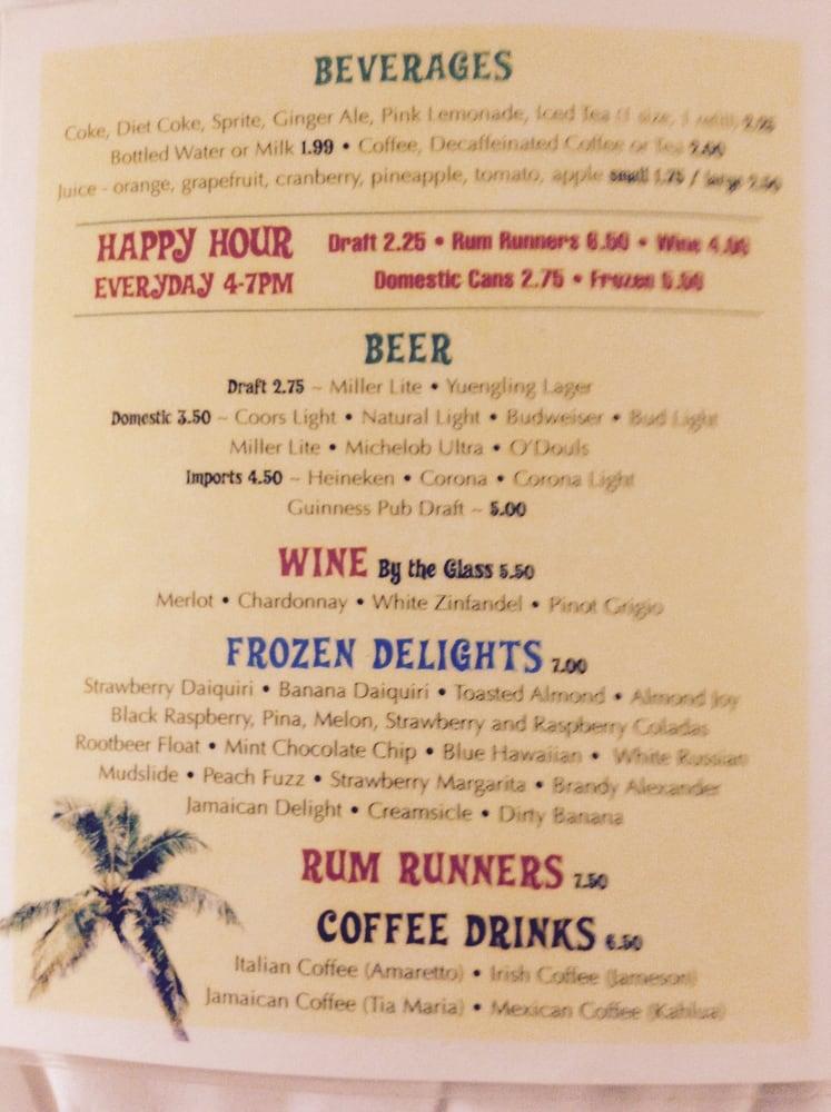 Menu at Atrium Cafe & Bar, Ocean City