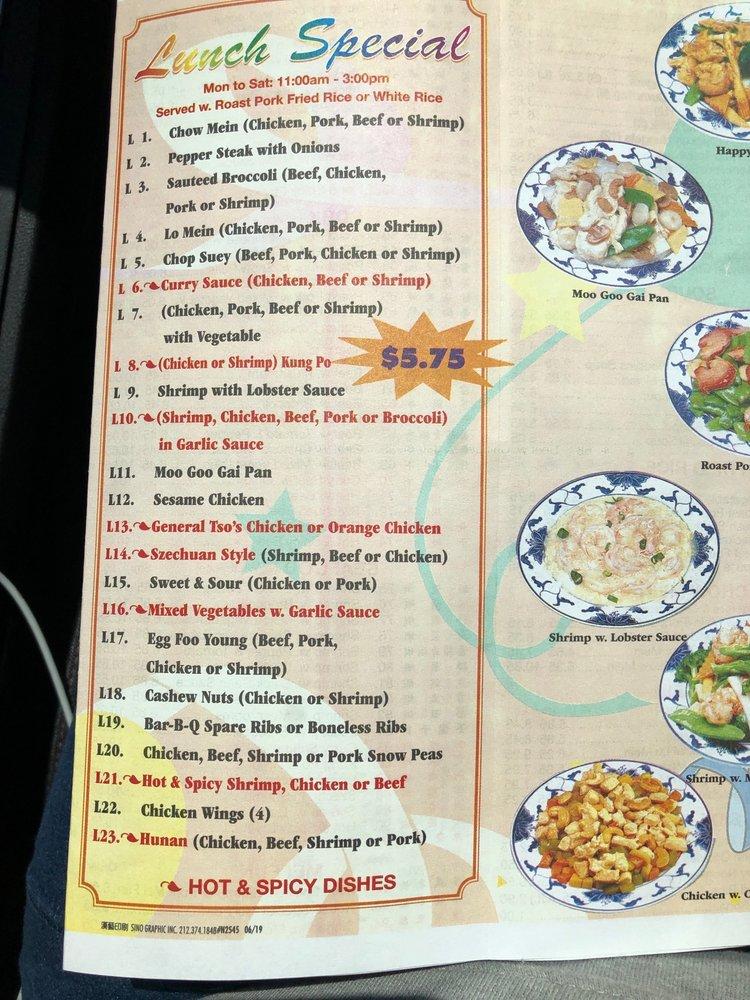 Menu at New China III Chinese Restaurant, Pine Grove, 33 Tremont Rd