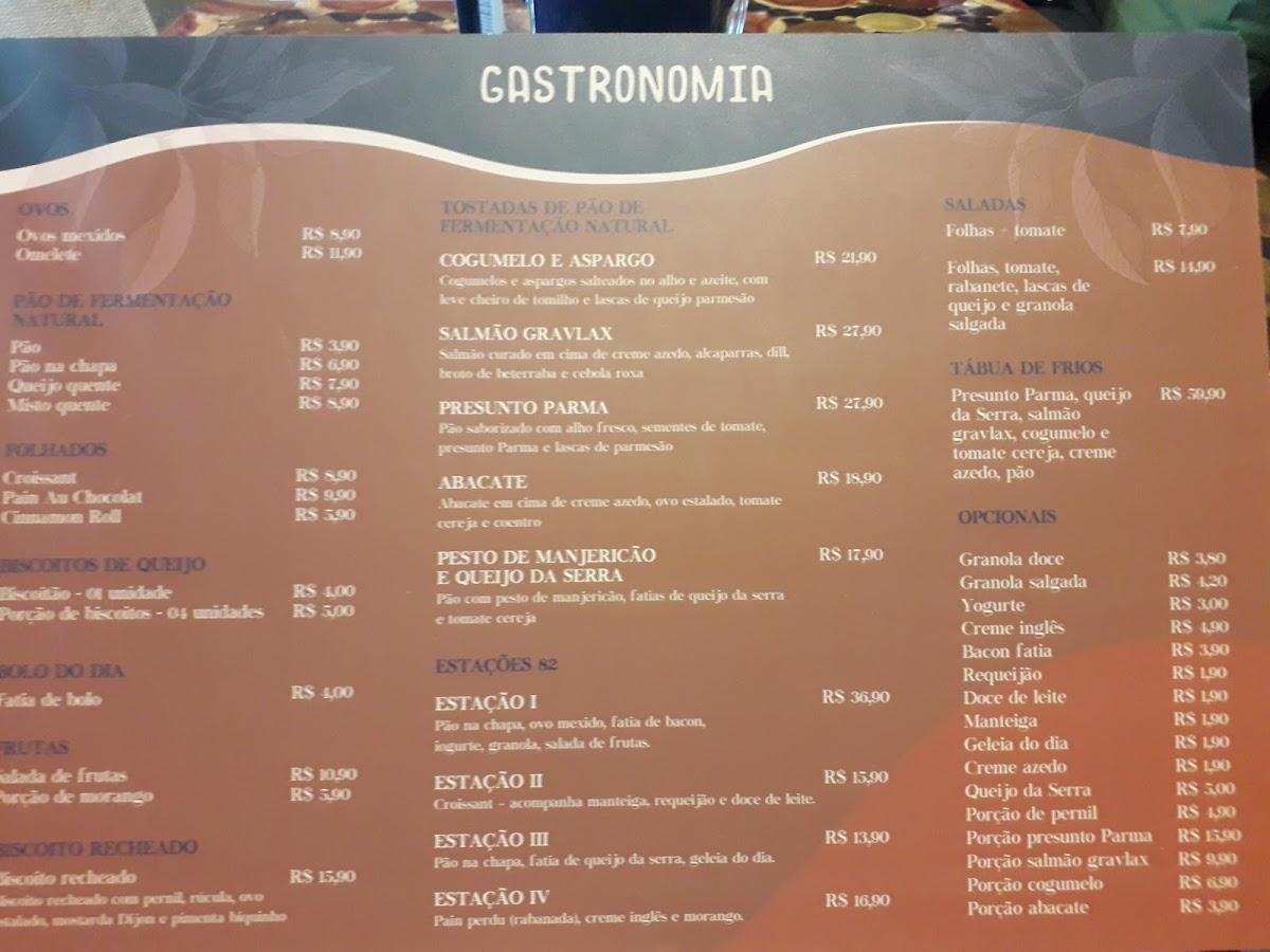 Menu em Expresso 82 • Café & Gastronomia, Ribeirão Preto