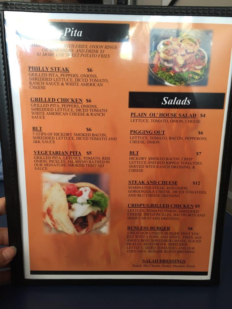 Menu at J&K Style Grill restaurant, Virginia Beach, College Park Square ...