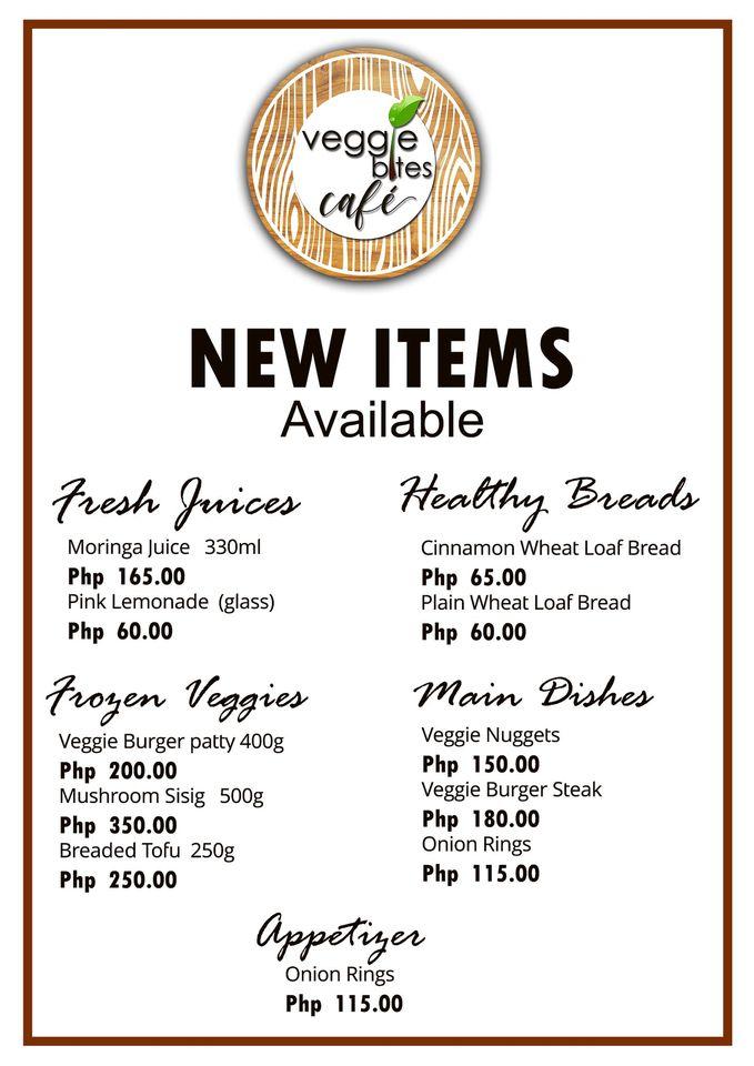 Carta de Veggie Bites Cafe, Bacolod, Hi-Strip 4 East