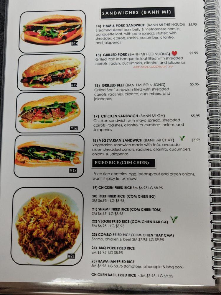 Carta del restaurante Asian Kitchen, Hammond