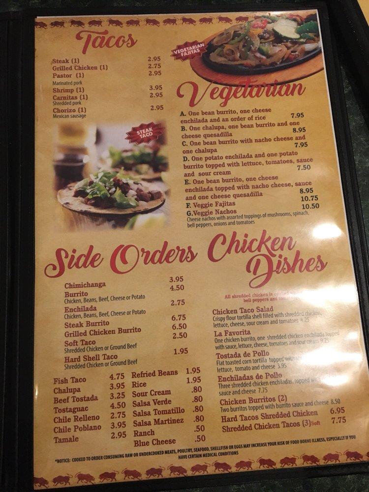 Menu at Los Bravos Mexican Restaurant, Conyers, Salem Rd SE #2097