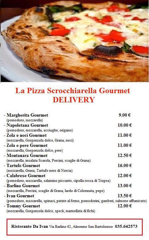 Menu da Ristorante Da Ivan, Almenno San Bartolomeo