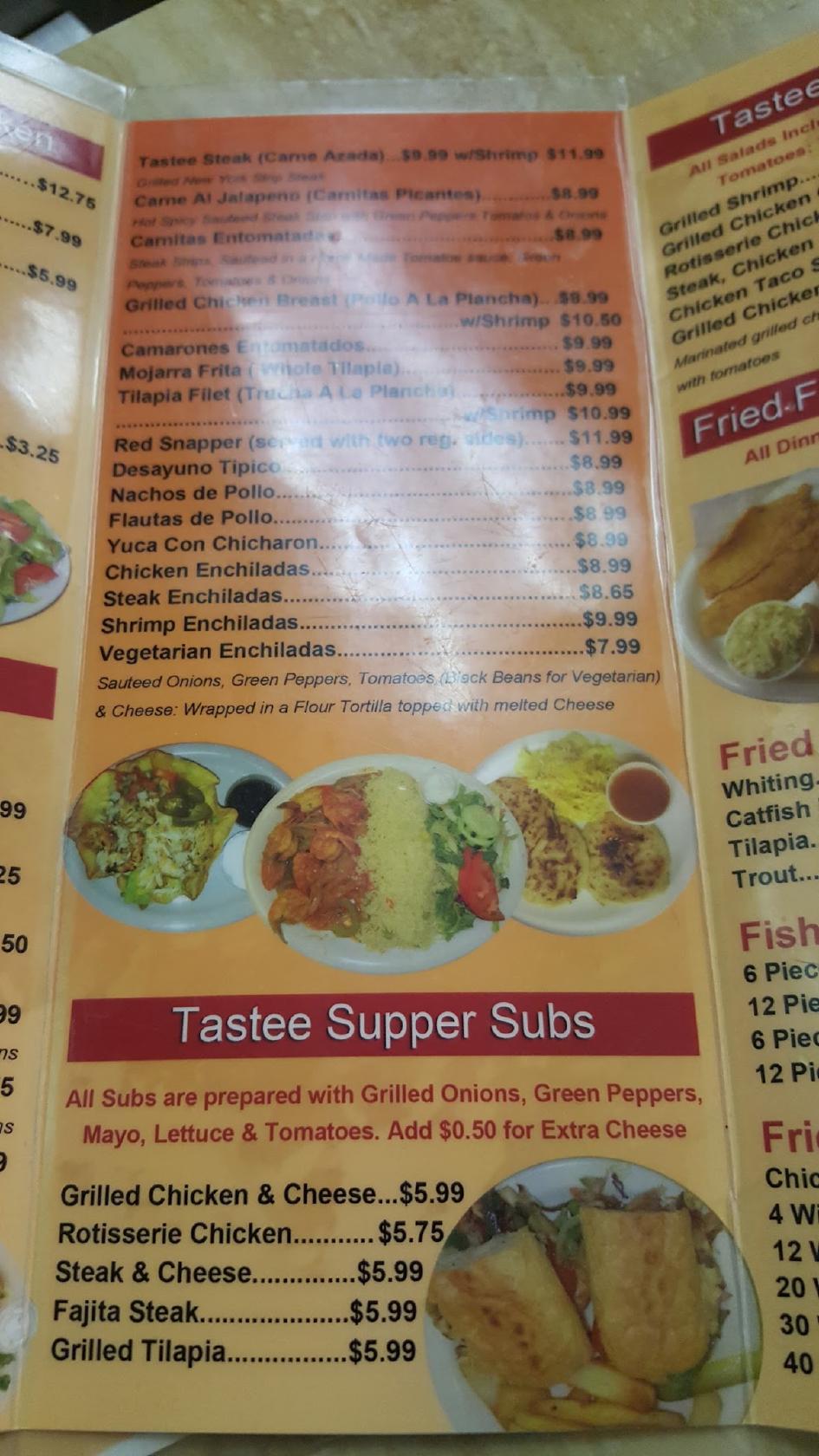 Menu at Tastee Chicken restaurant, Waldorf
