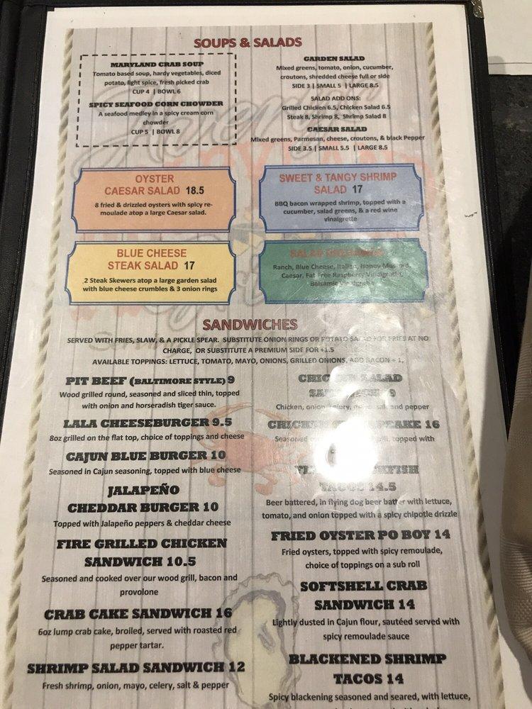 Menu at Avery's Maryland Grille pub & bar, Frederick