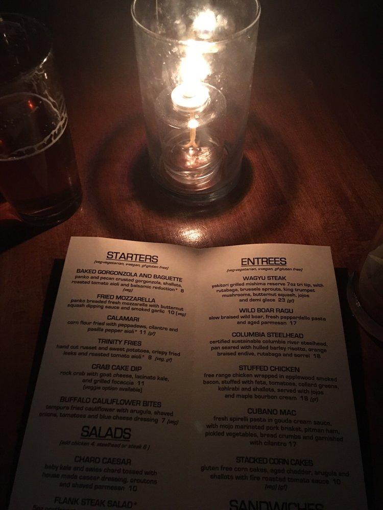Menu at The Eastburn pub & bar, Portland