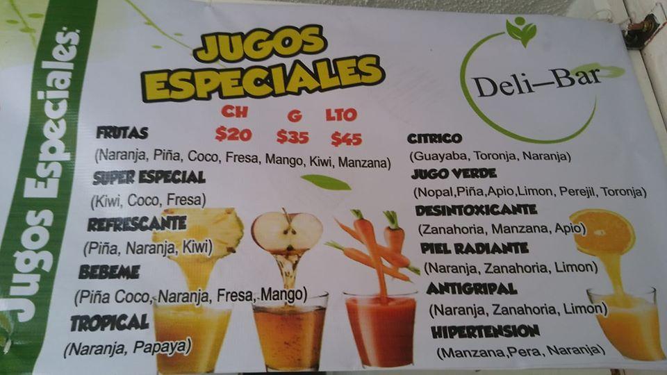 Carta de Deli-Bar, Saltillo