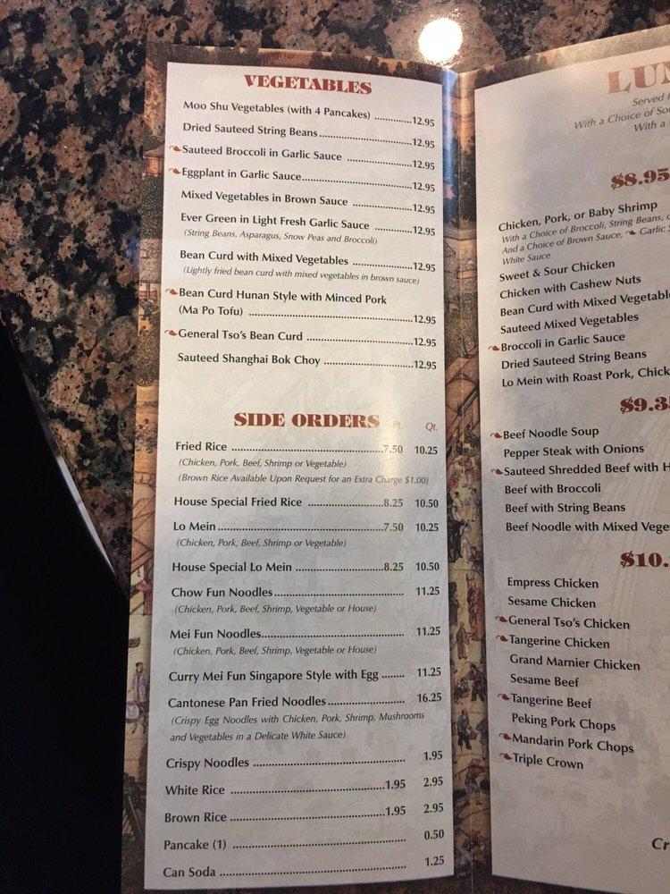 Menu at Hunan Taste Chinese Restaurant, Denville