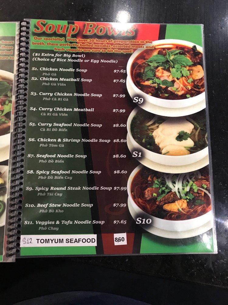 Menu at Pho Texas, Pho & Boba Texas LLC restaurant, Plano