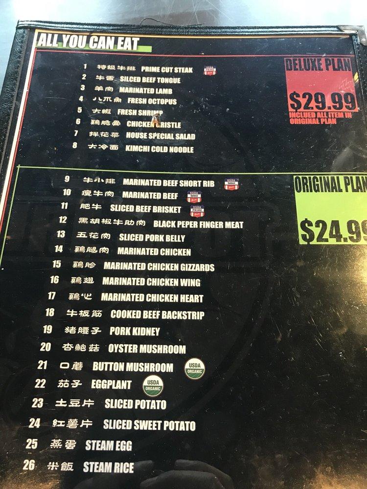 Menu at The Fire Spot BBQ, San Diego
