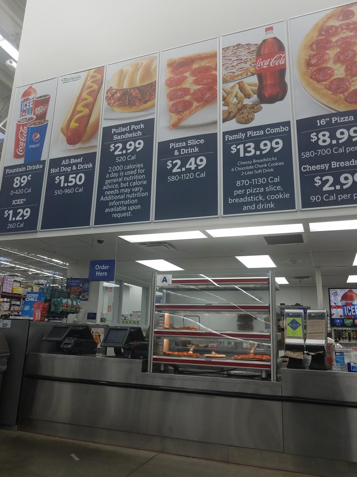 Menu at Sam's Club, Easley