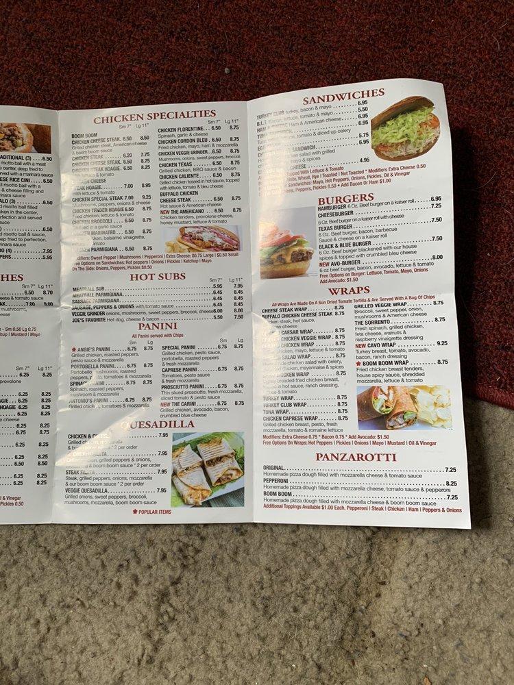 Menu at Sandwich Club, Langhorne