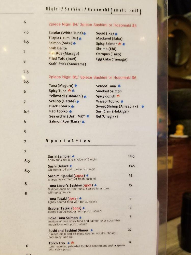 Menu at Domo Café restaurant, Fort Walton Beach, Hurlburt Rd