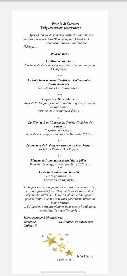 Menu au La Bergerie Des Alpilles (Golf de Servanes) restaurant, Mouriès