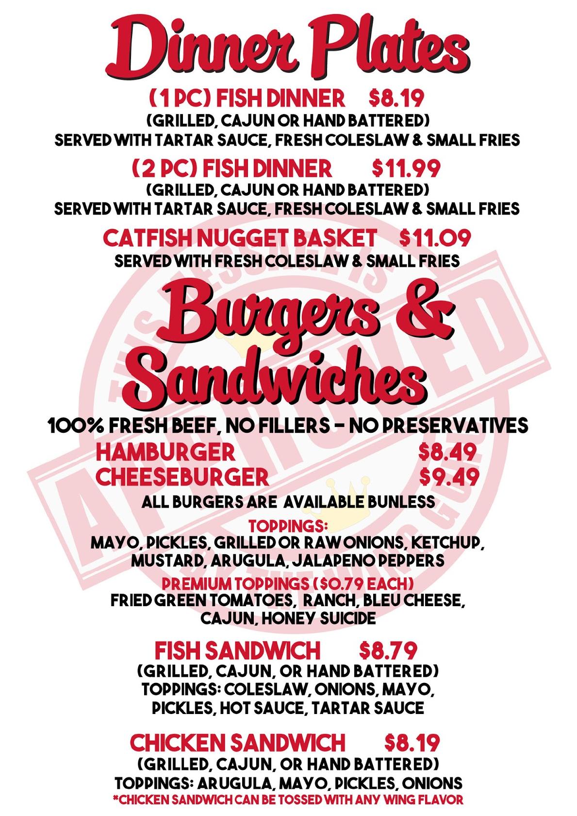 The Wing Guru in Millington - Restaurant menu and reviews