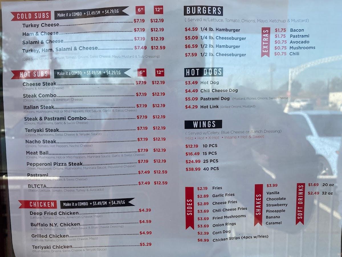 Menu at Original Granite restaurant, Rio Linda