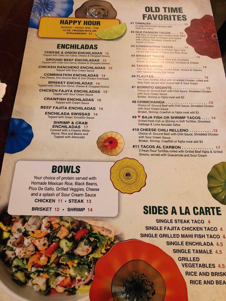 Menu at Mis Padres pub & bar, Geismar