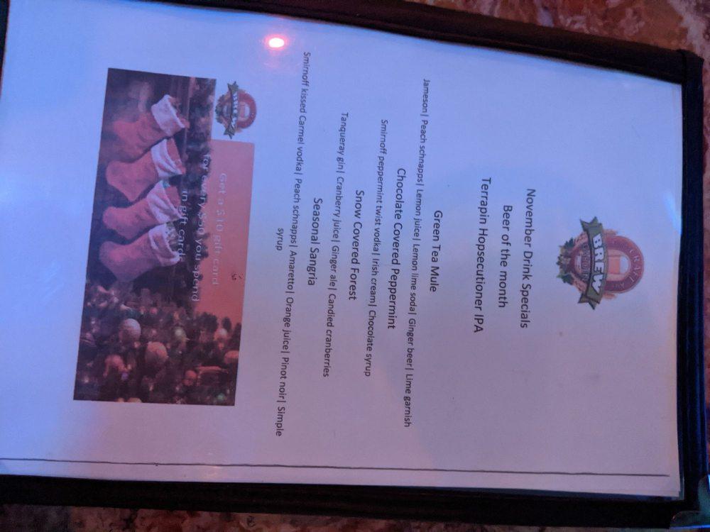 Menu at Brew Garden pub & bar, Middleburg Heights, Bagley Rd