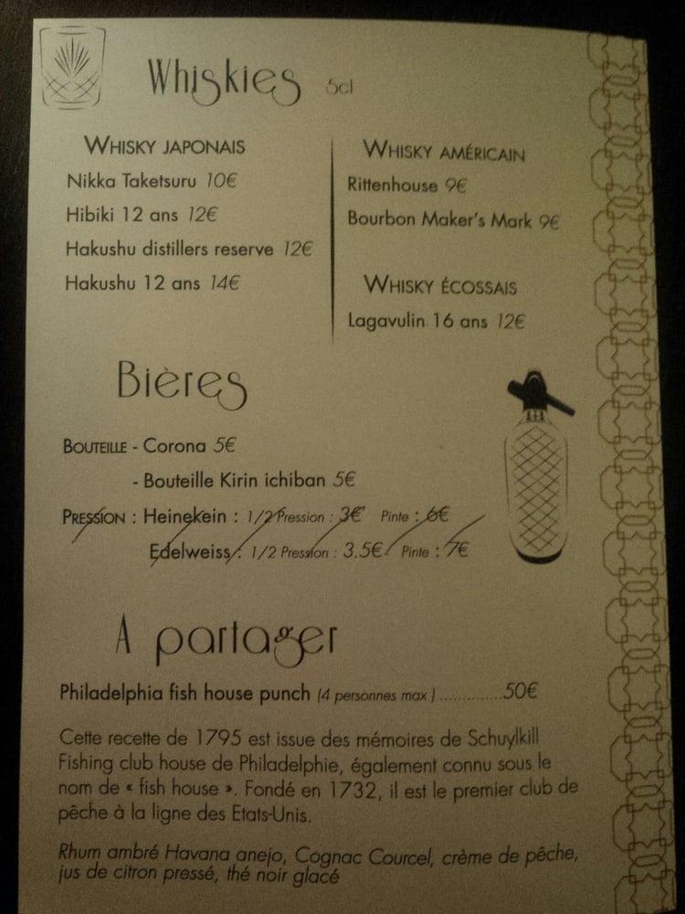 Menu at Fat Cat pub & bar, Toulouse