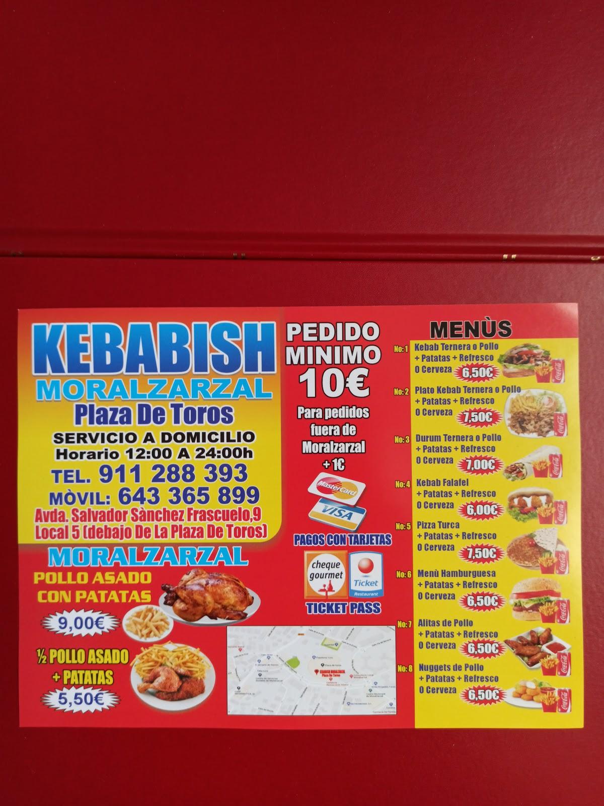 Menu at Kebabish Moralzarzal restaurant, Moralzarzal