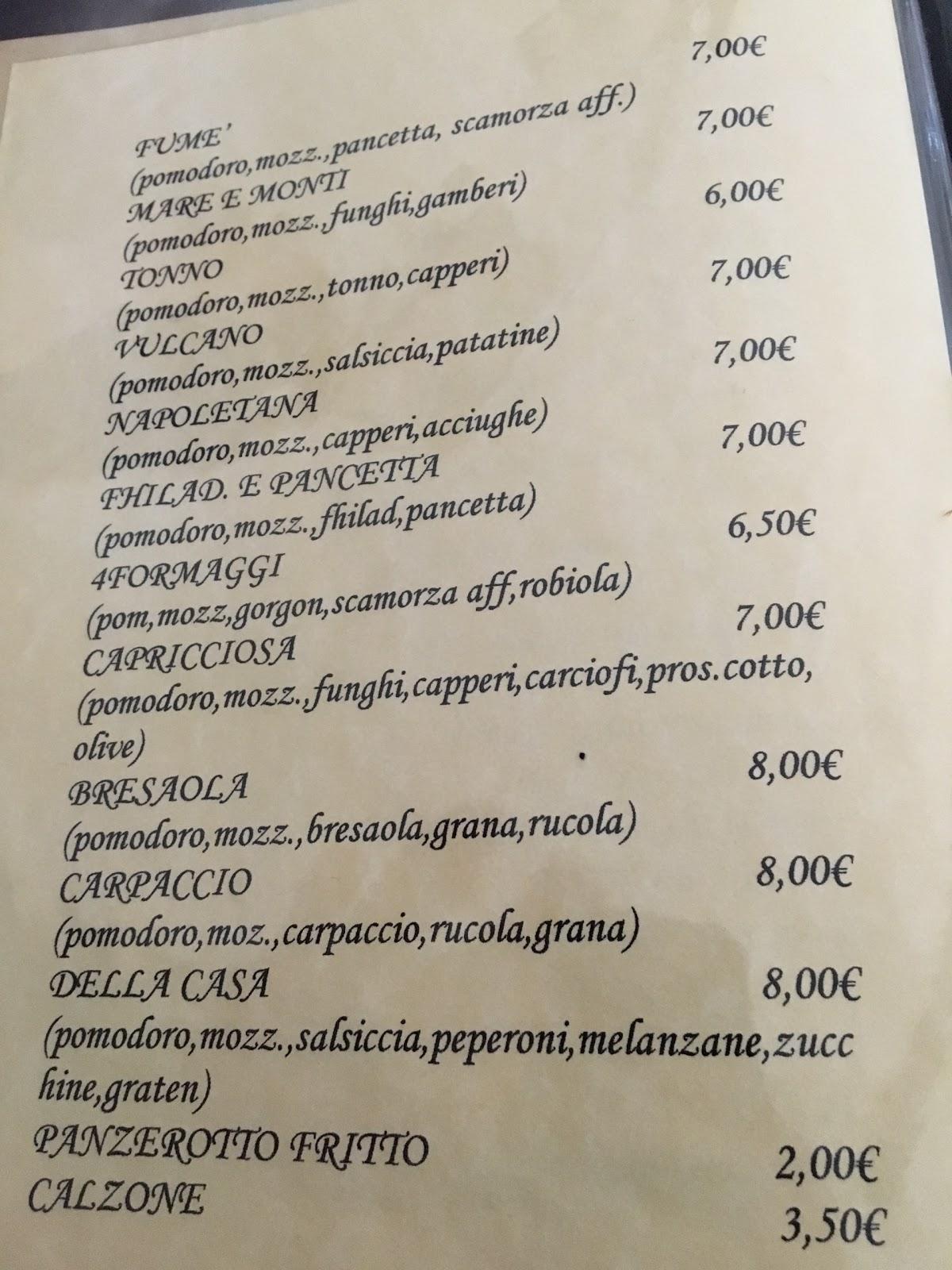 Speisekarte von L'Arco Antico - Ristorante Pizzeria, Italien, Contrada ...