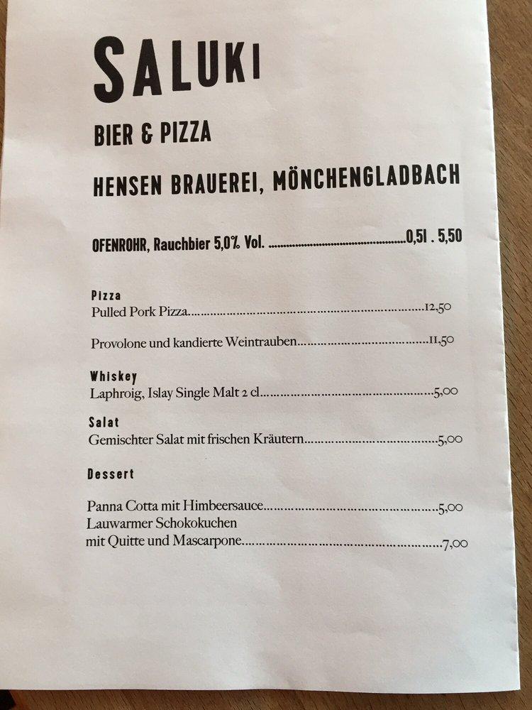Speisekarte von Saluki pizza, München