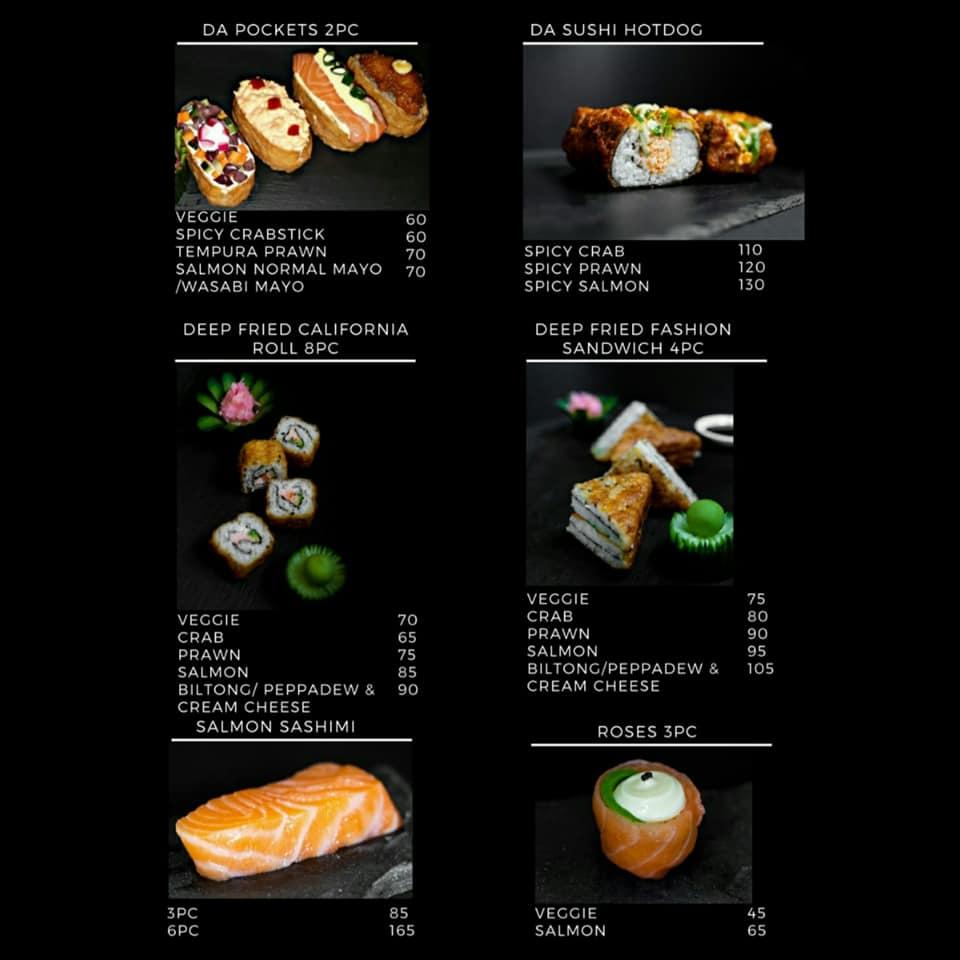 Speisekarte von Da Sushi House restaurant, Tzaneen