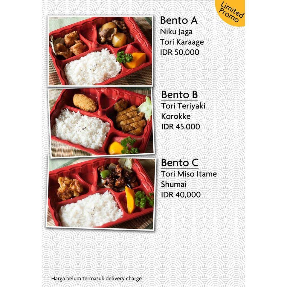 Menu at Iseya Batam restaurant, Batam