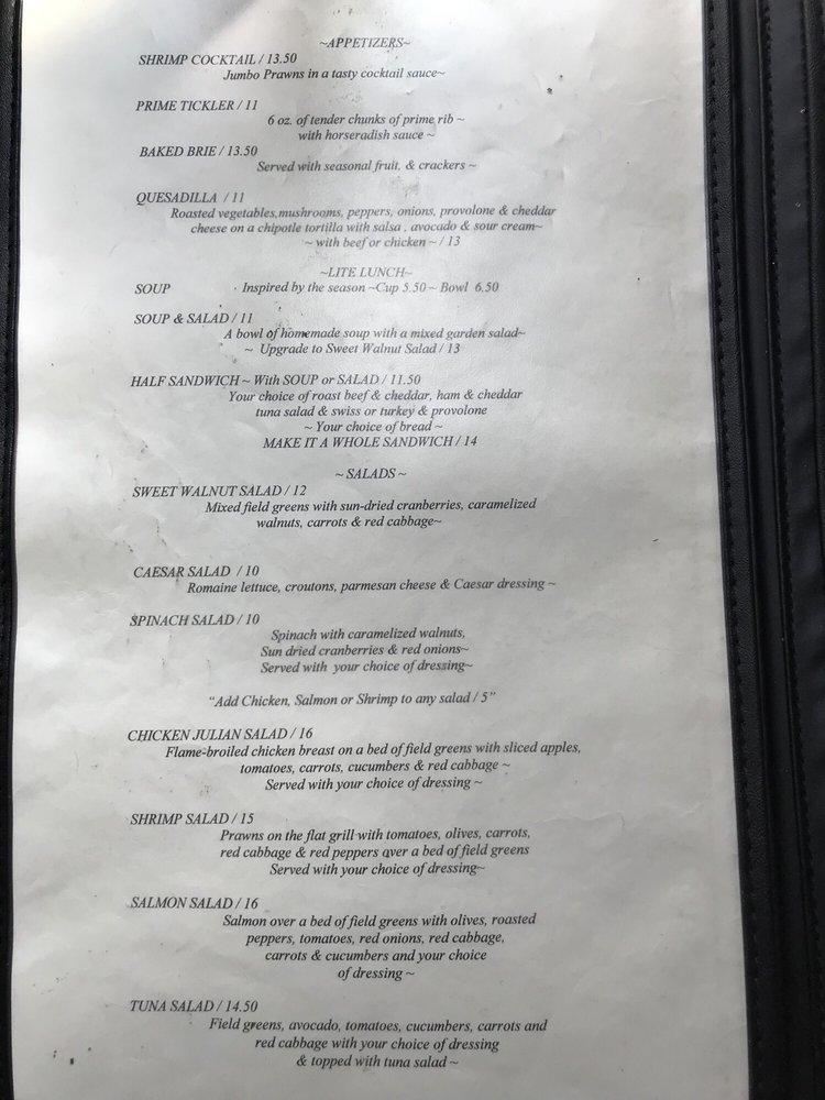 Menu at Julian Grille pub & bar, Julian