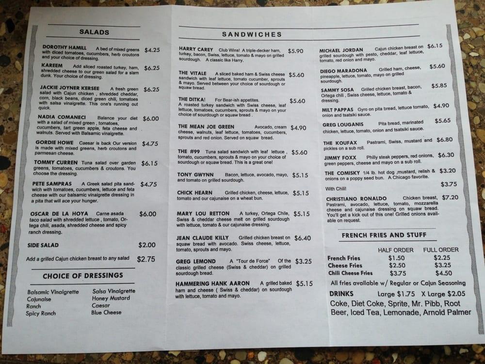 Menu at M V P's Grill fast food, Long Beach, 5484 E Stearns St, Ste 2