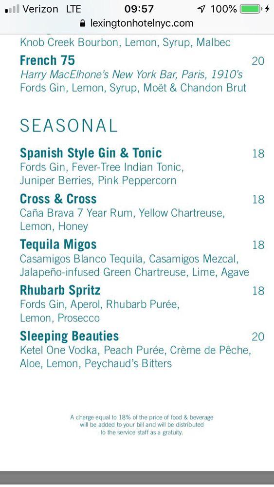 Menu at The Stayton Room pub & bar, West New York