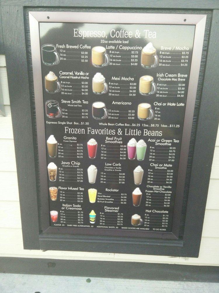 Menu at The Human Bean, Klamath Falls, S 6th St