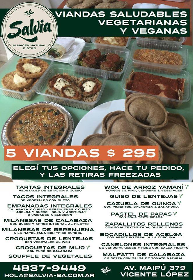 Menu at Salvia - almacén natural & bistro, Vicente López
