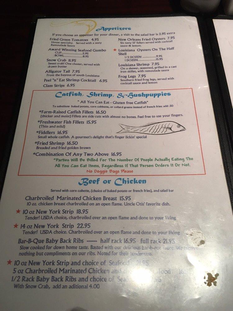 Menu at The Hush Puppy LV restaurant, Las Vegas, W Charleston Blvd