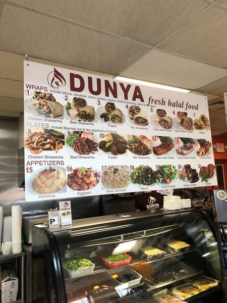 Menu at Dunya International Market and Deli restaurant, Waterbury