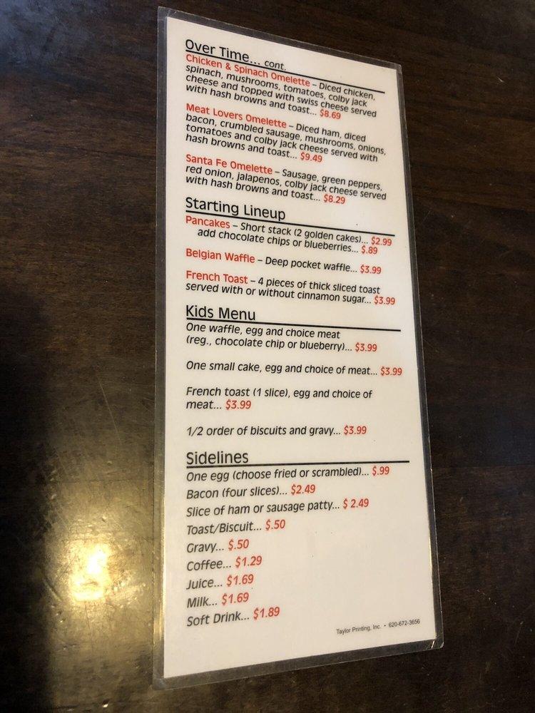Menu at Woody's Sports Bar & Grill, Pratt