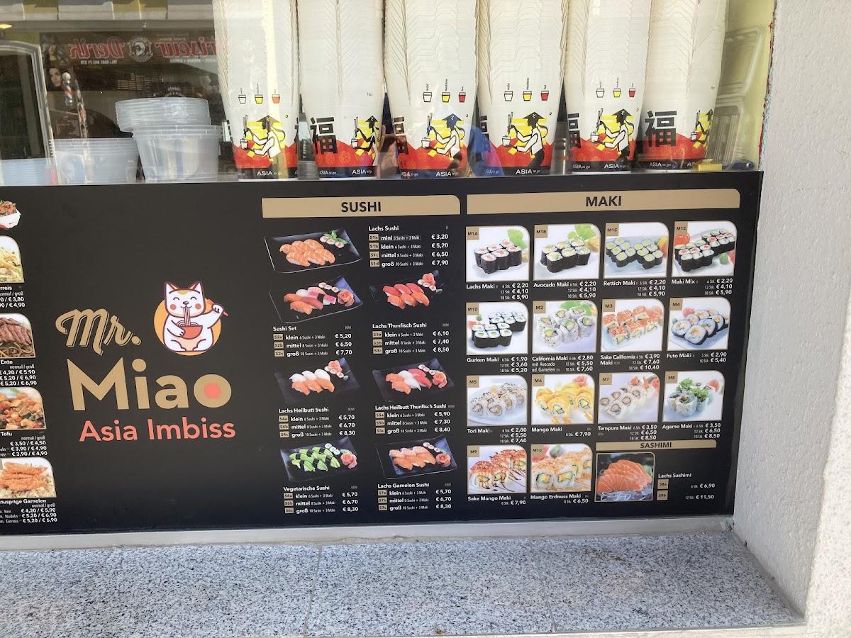 Speisekarte von Mr. Miao Asia Imbiss restaurant, Wien