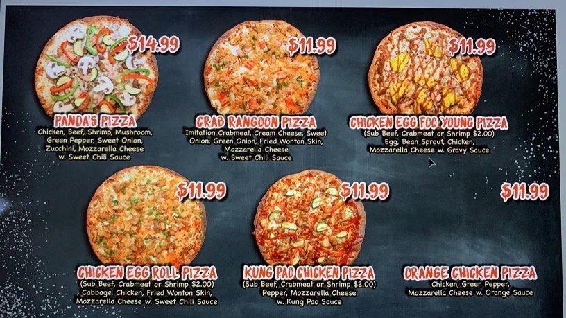 Menu at Panda Pizza pizzeria, Summit