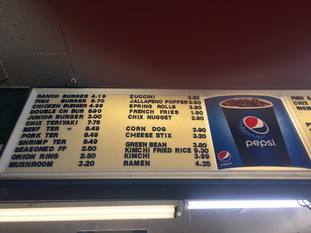 Menu at Ranch Burger restaurant, Turlock