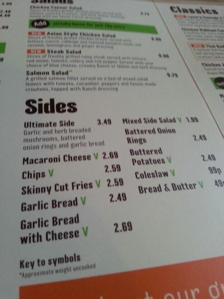 Menu at Swinging Bridge Table Table restaurant, Manchester