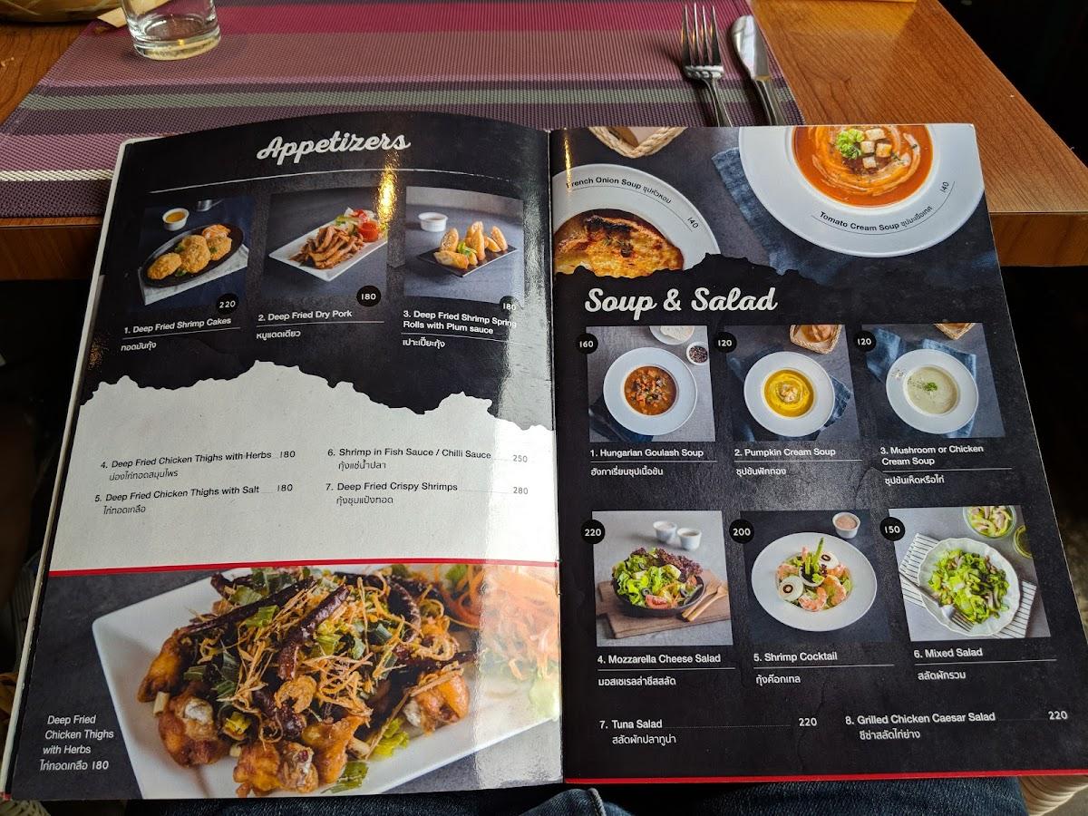 Menu at Red Steps Restaurant, Pattaya City