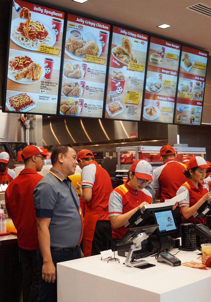 Menu au Jollibee fast food, Edmonton, Calgary Trail NW #914