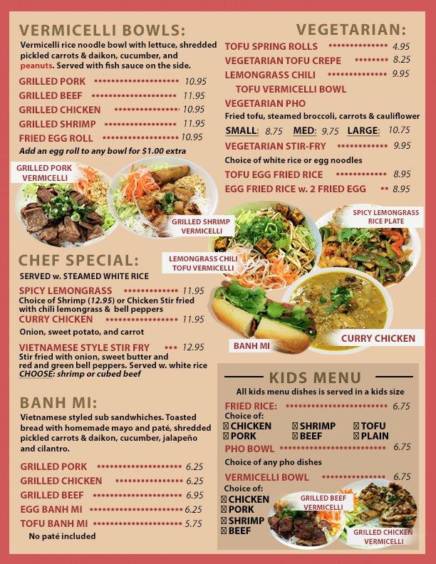 Menu at Lotus Restaurant, Watertown